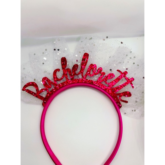 Accessories | Bachelorette Tiara Bride Tiara Tulle Bachelorette Party ...